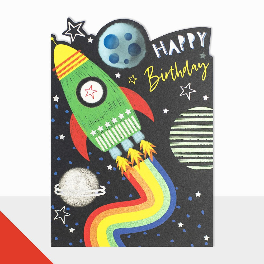 Happy Birthday Rocket Greeting Card – Nest Homewares and Gifts