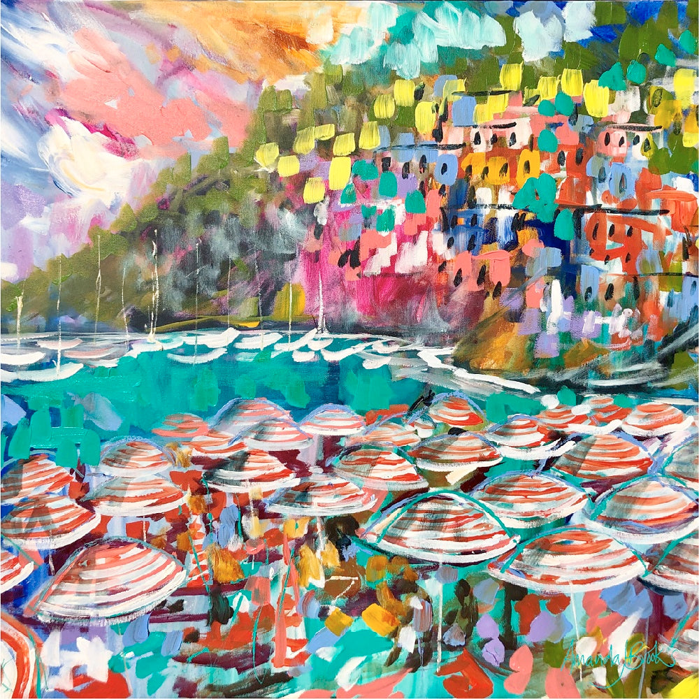 Lilli Rock Beach Club Positano Coaster – Nest Homewares and Gifts