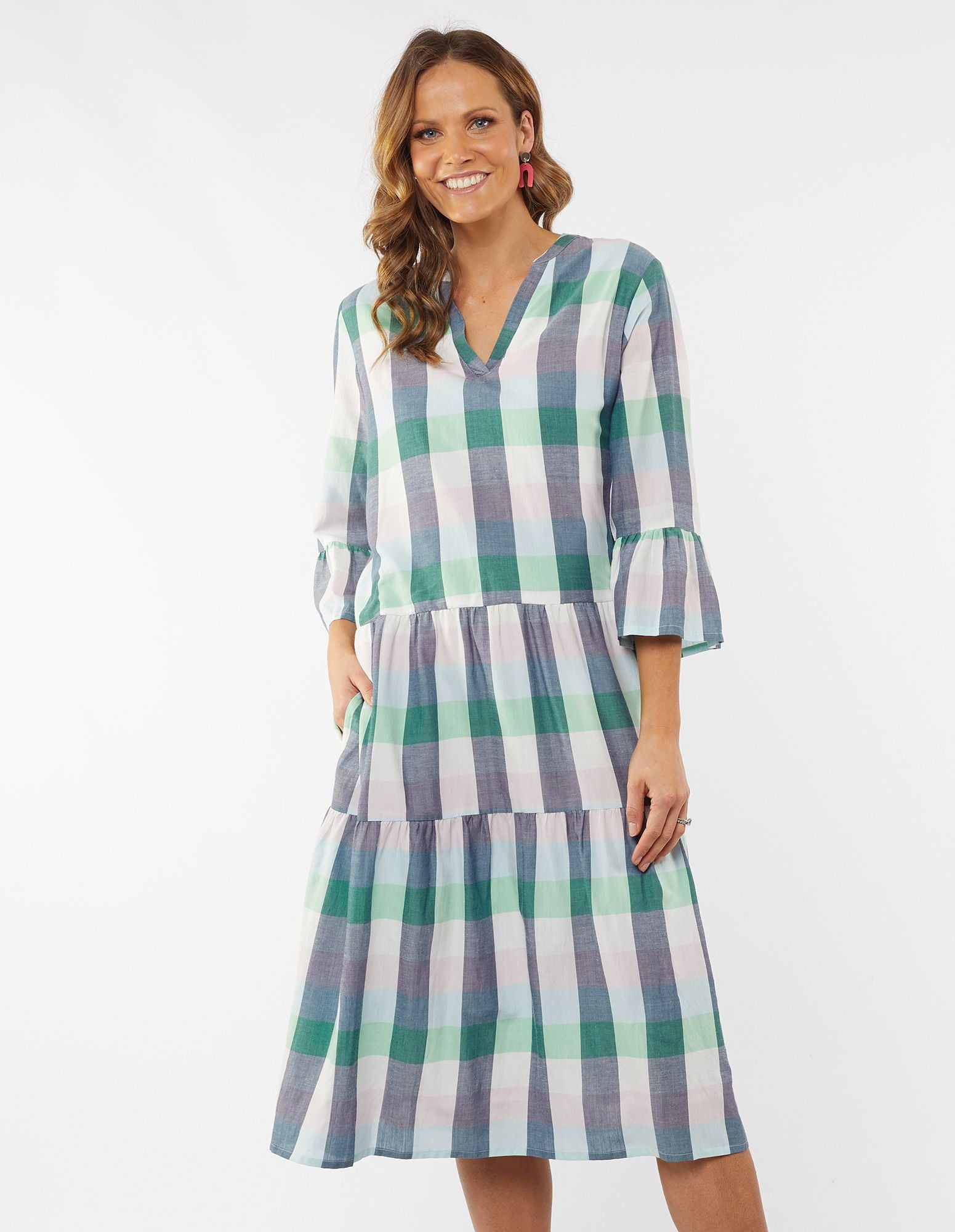 Elm Eva Green Check Dress – Nest Homewares and Gifts